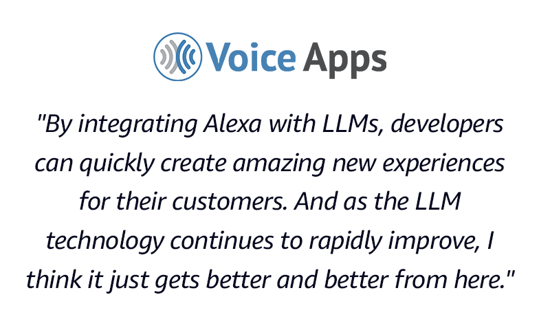 Alexa AI | Build LLM-powered Alexa experiences