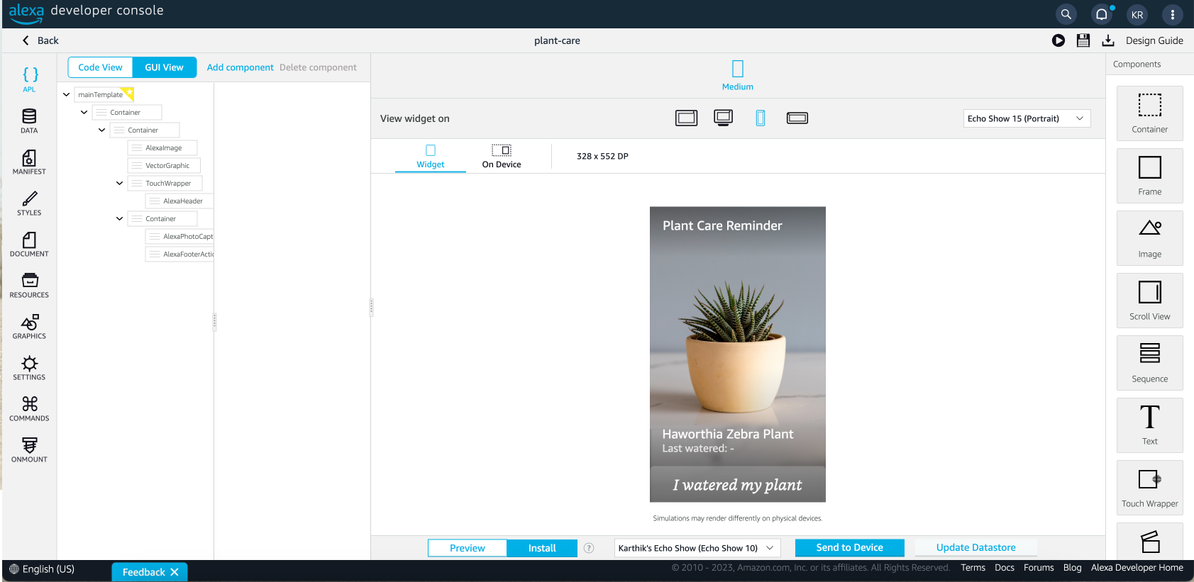 Get started with Alexa Widgets in 15 minutes or less