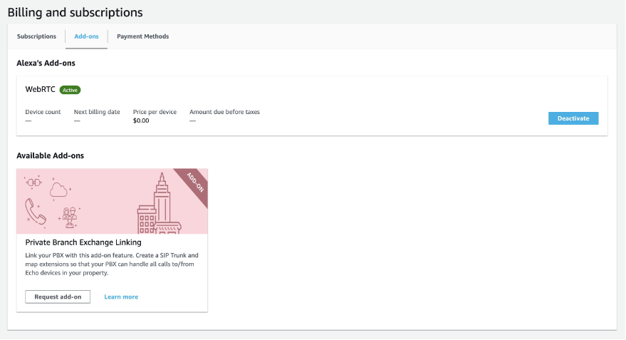 Alexa Smart Properties: How to easily get started with WebRTC