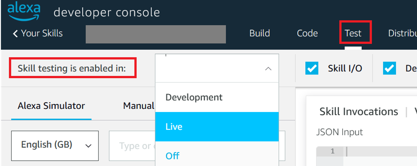 How to test your Alexa Skills on Developer Console