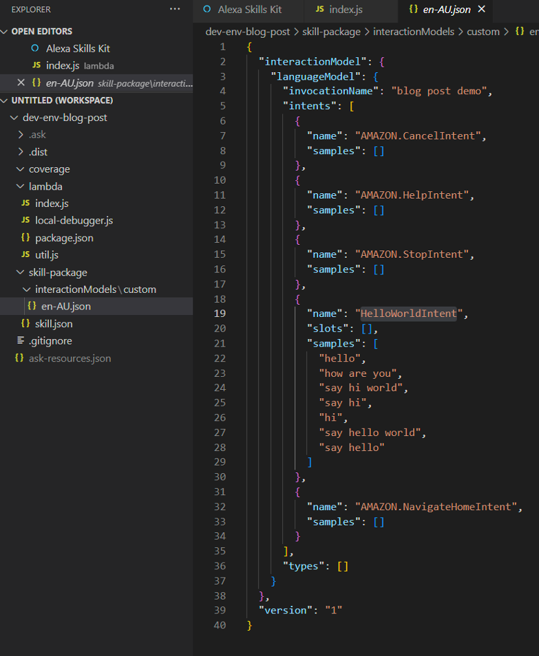 Getting started with Alexa: Setting up a development environment for ...