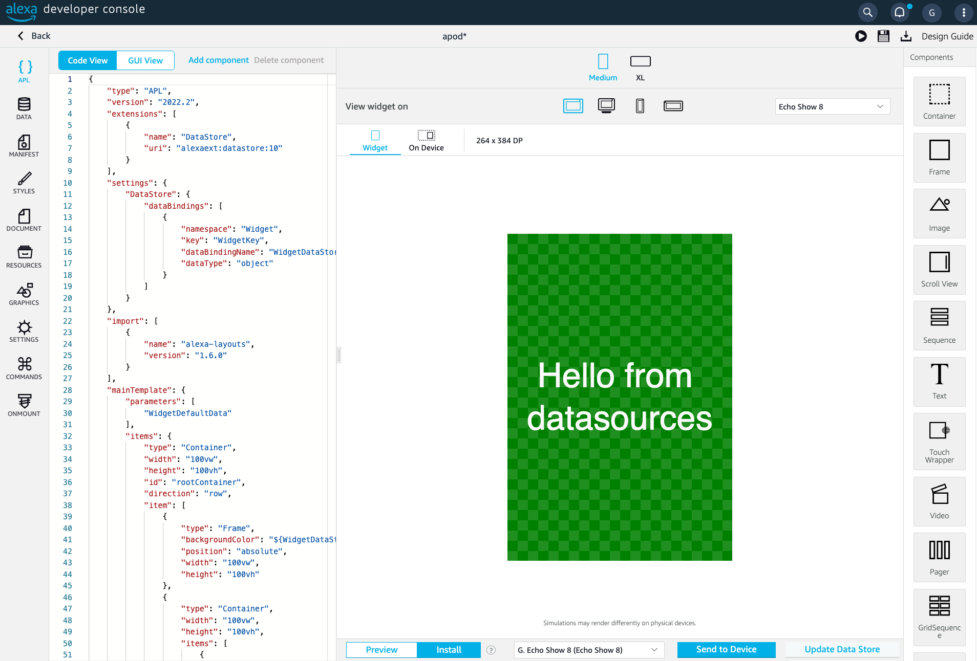 How to create, install and maintain APL Widgets